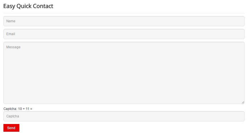 Easy Quick Contact - JoomBoost