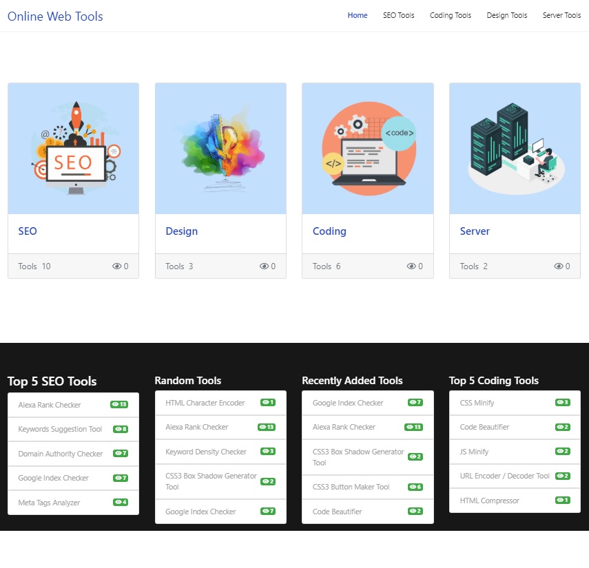 Online Web Tools - build online tools directory for Joomla